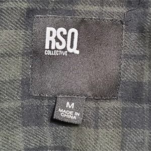 RSQ | Shirts & Tops | Rsq Green Flannel Long Sleeve Button Up Shirt ...